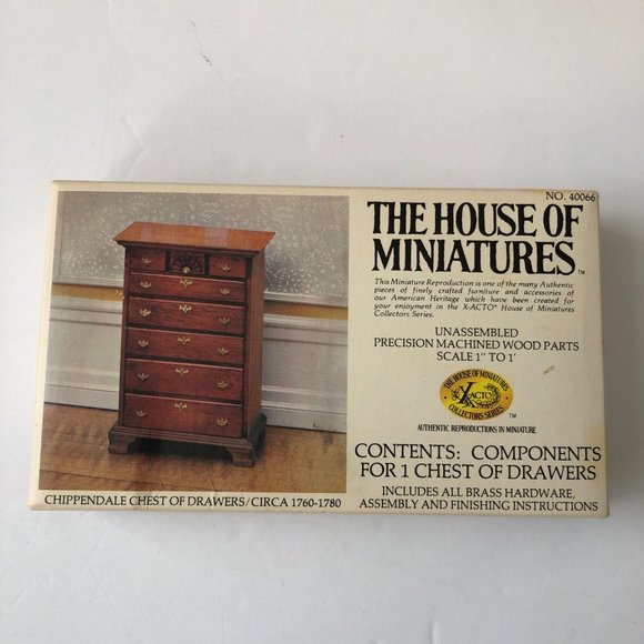 House of Minatures | Toys | House Of Minatures Chippendale Chest ...